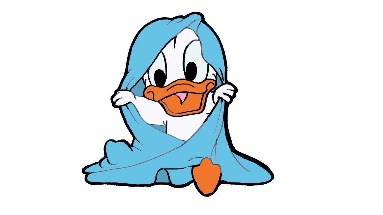 How to Draw Baby Donald Duck-Peekaboo - YouTube