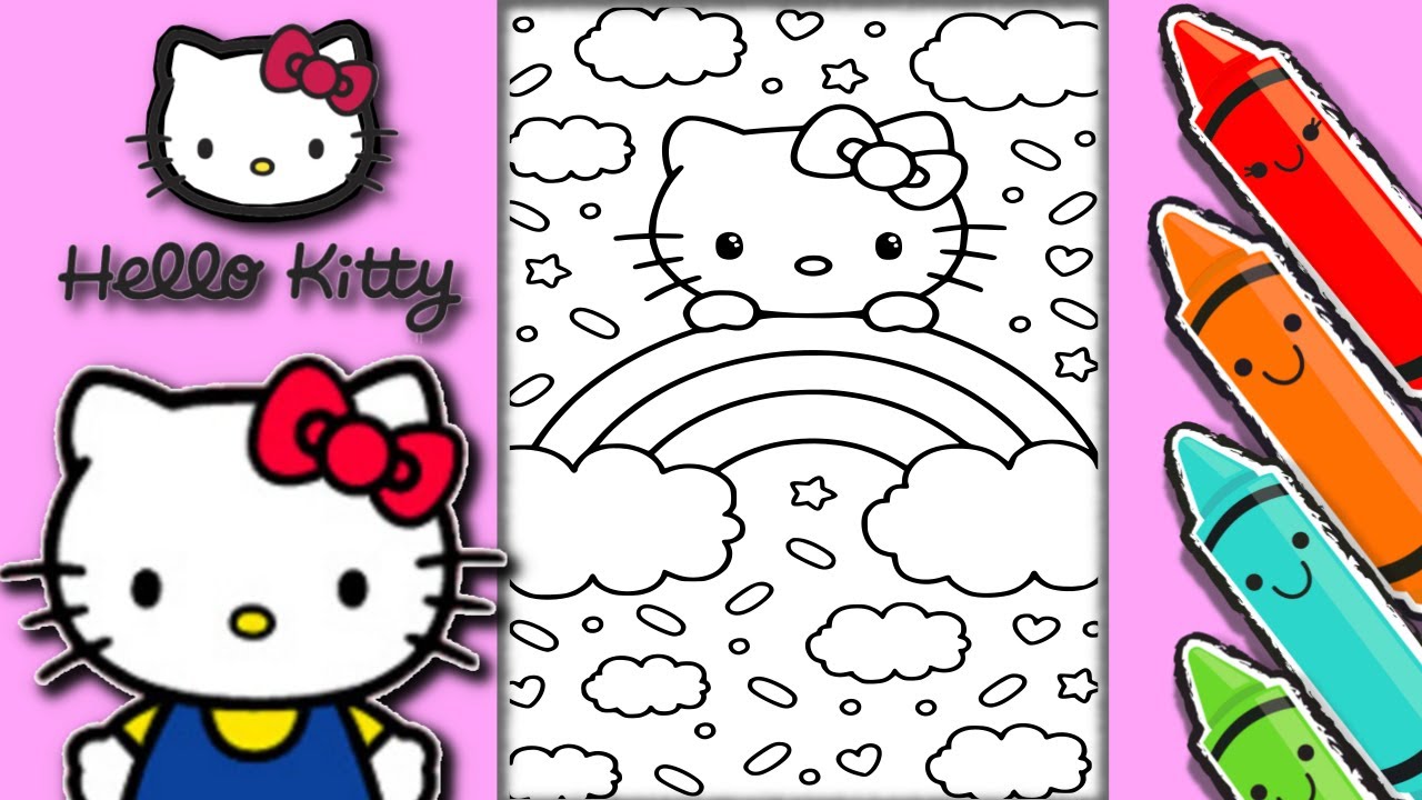 Kids Coloring Hello Kitty Crayola Page - YouTube