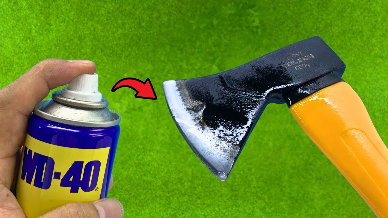 Easy way to sharpen an ax like a razor !! Genius idea - YouTube