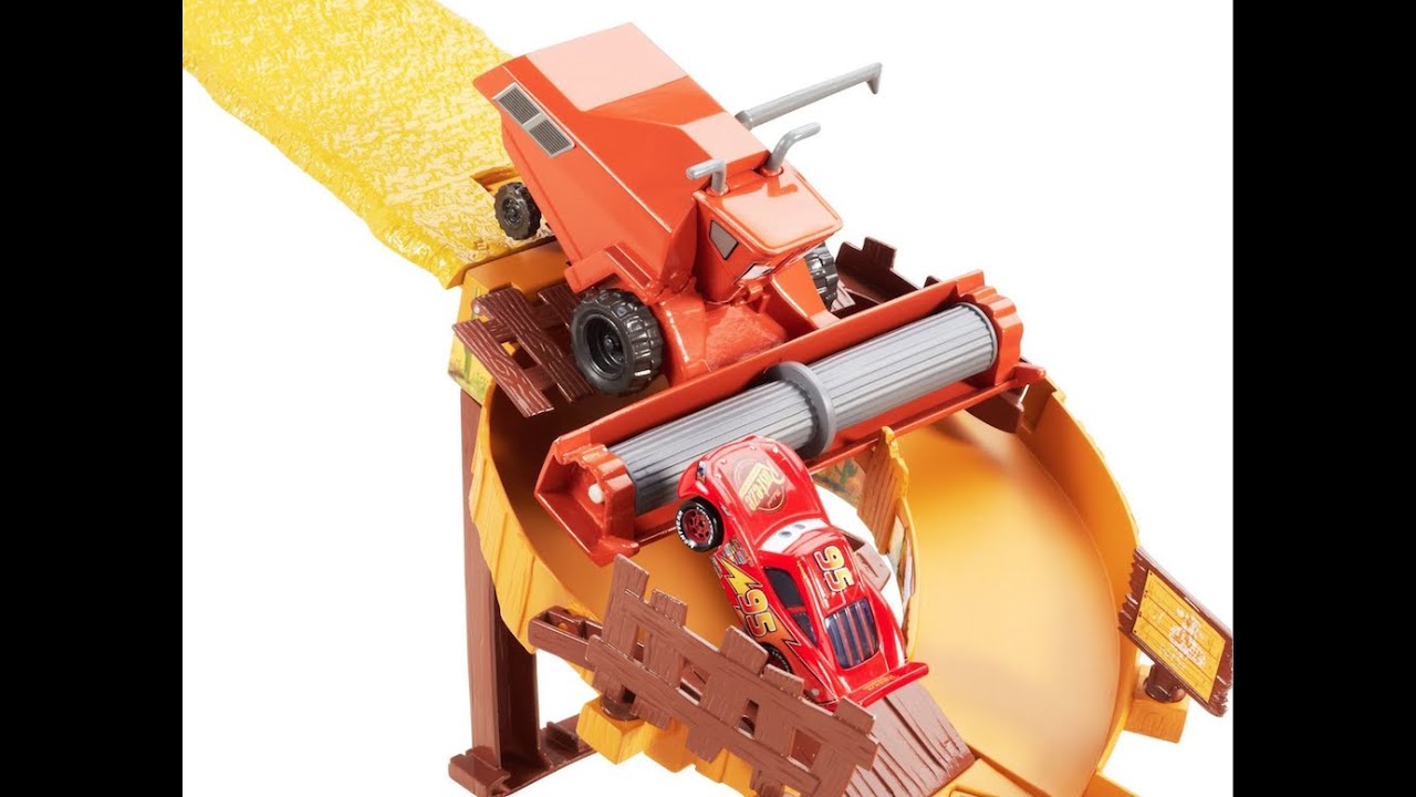 Disney Cars Escape From Frank Track Unboxing Frank the Combine, Tractor ...