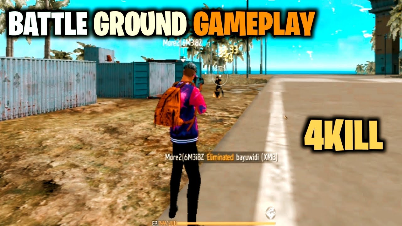 BATTLE GROUND GAMEPLAY | FREEFIRE | 4KILL⚡ - YouTube