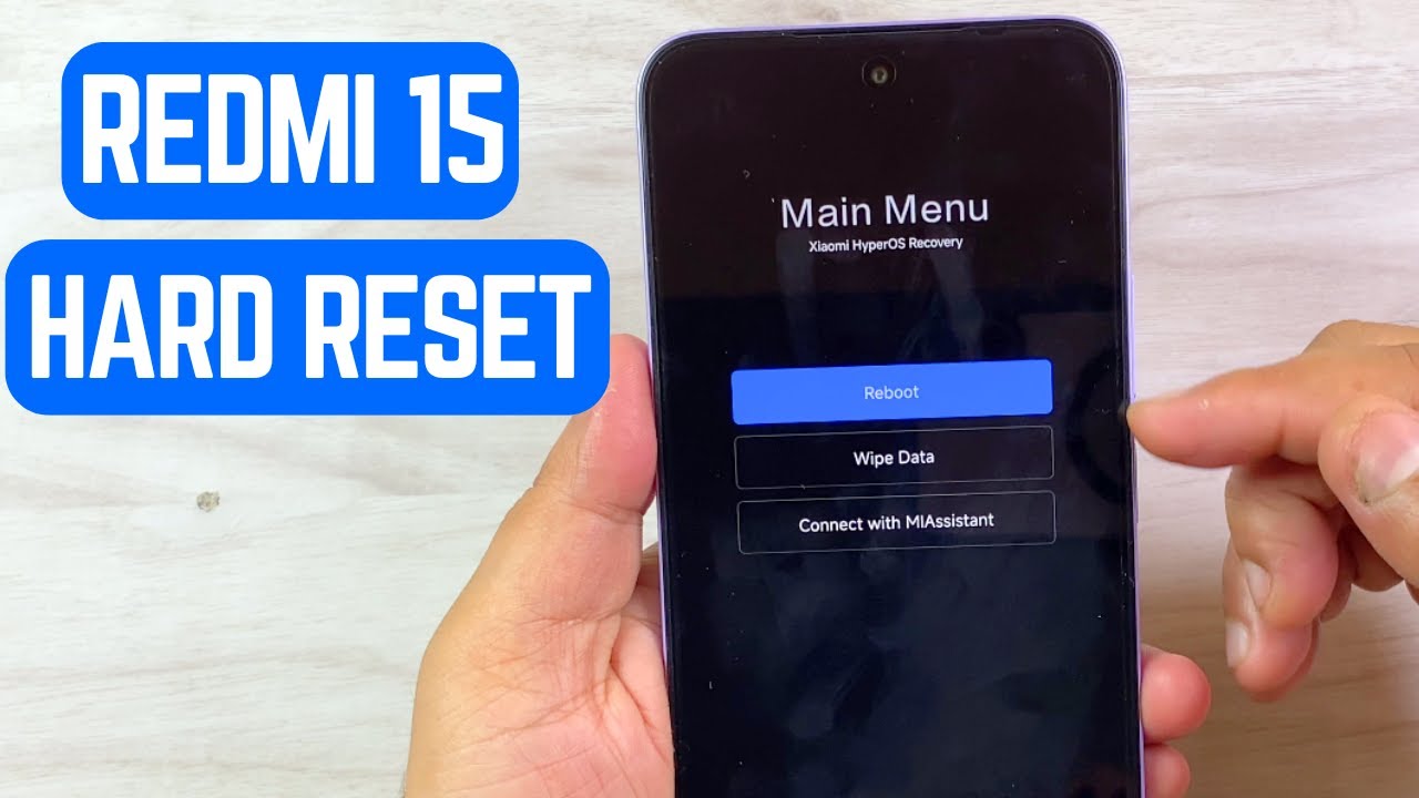 🔄 How to Hard Reset Redmi 15 Without PC | Factory Reset Guide 📱 - YouTube