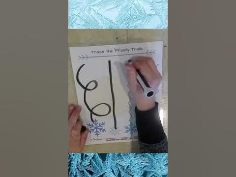 Frozen Trace the Line Handwriting Practice - YouTube