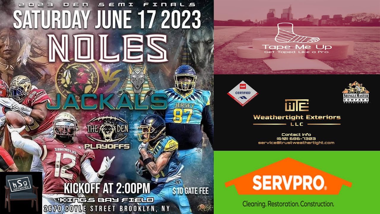 NJ Jackals (6) v Brooklyn Seminoles (1) - Semi-Final Playoff for The ...