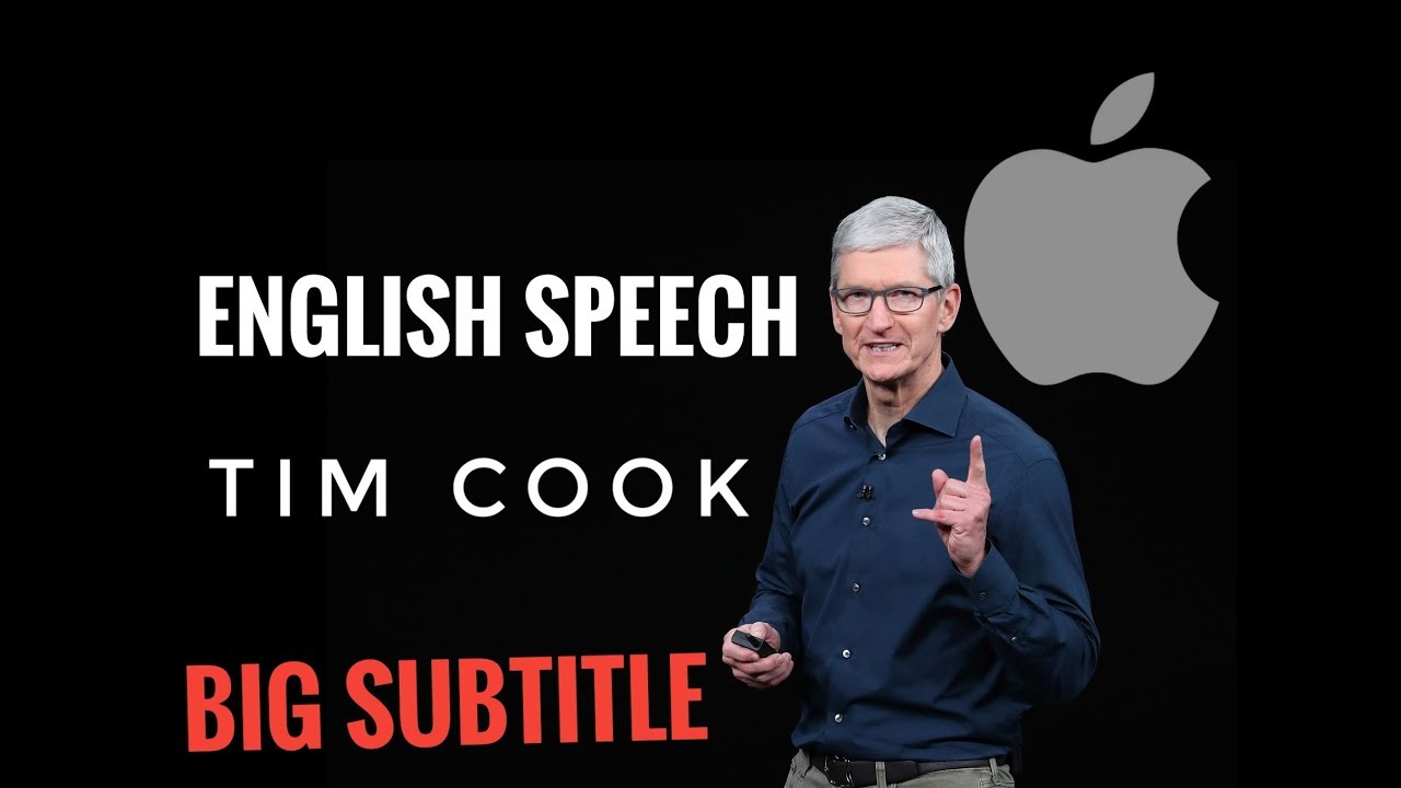 English SPEECH | TIM COOK : Be a builder (Stanford university) - YouTube