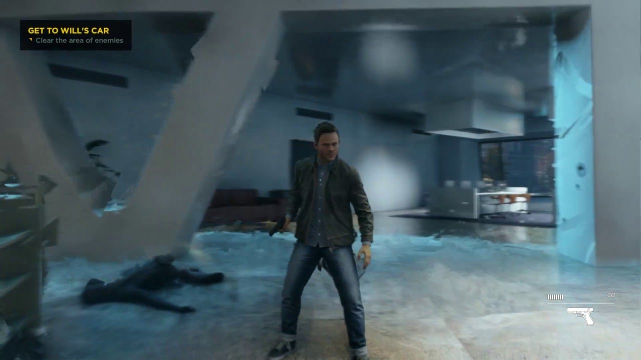 Quantum Break - Act 1-2 Campus Escape: SMG Combat Gameplay Featuring ...