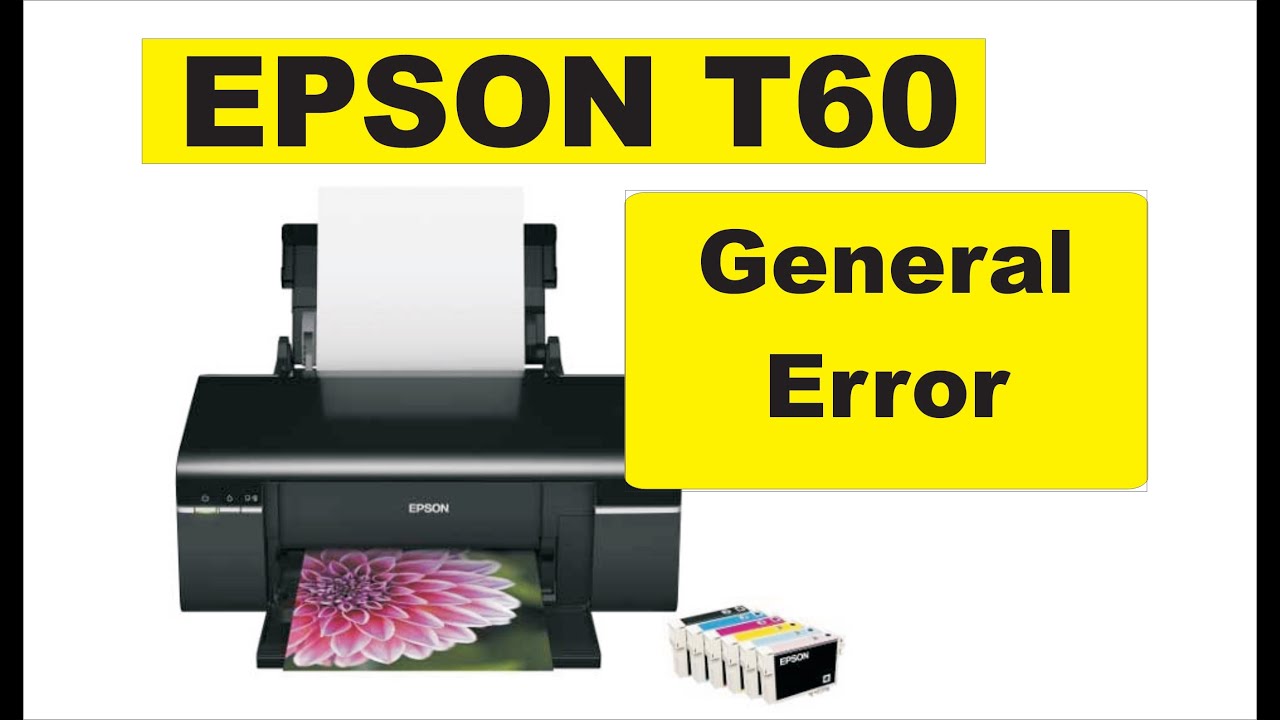 Epson t60 Red light Error | red light problem on Epson t60 | Reset ...