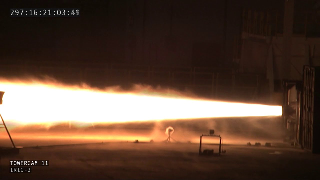 Launcher E-2 test fire - 22k-lbf thrust LOX/RP1 liquid 🚀 engine. 3D ...