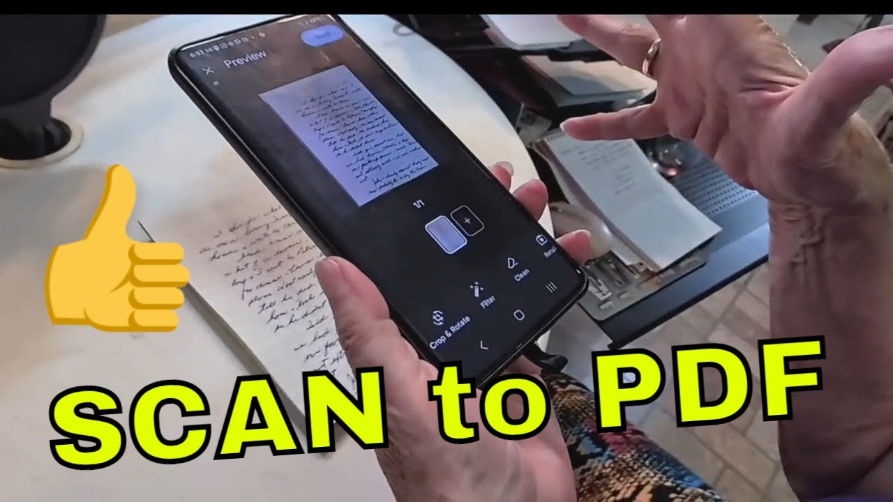 Scan Old Letters to Google Drive - Create a PDF - YouTube