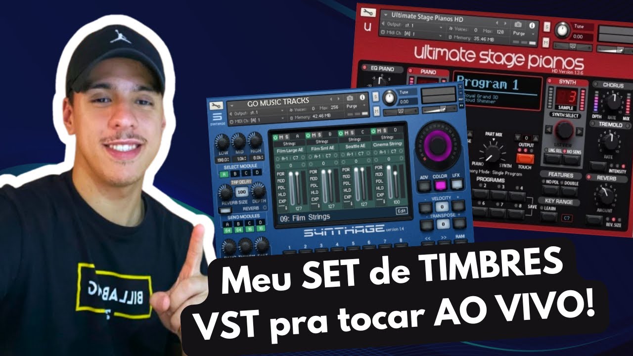 MEU SET DE TIMBRES VST PARA TOCAR AO VIVO - YouTube