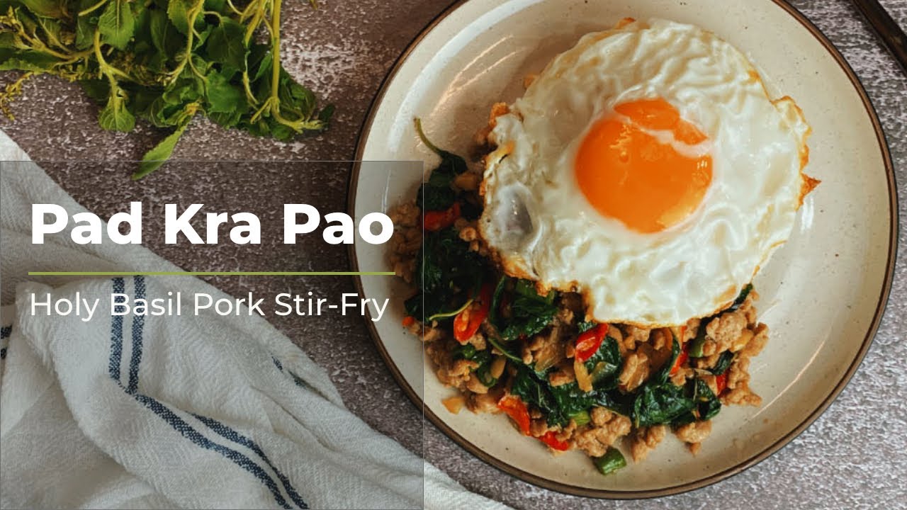 Thai Holy Basil Stir-Fry Recipe | PAD KRA PAO Hot Thai ! | Eat Thai ...