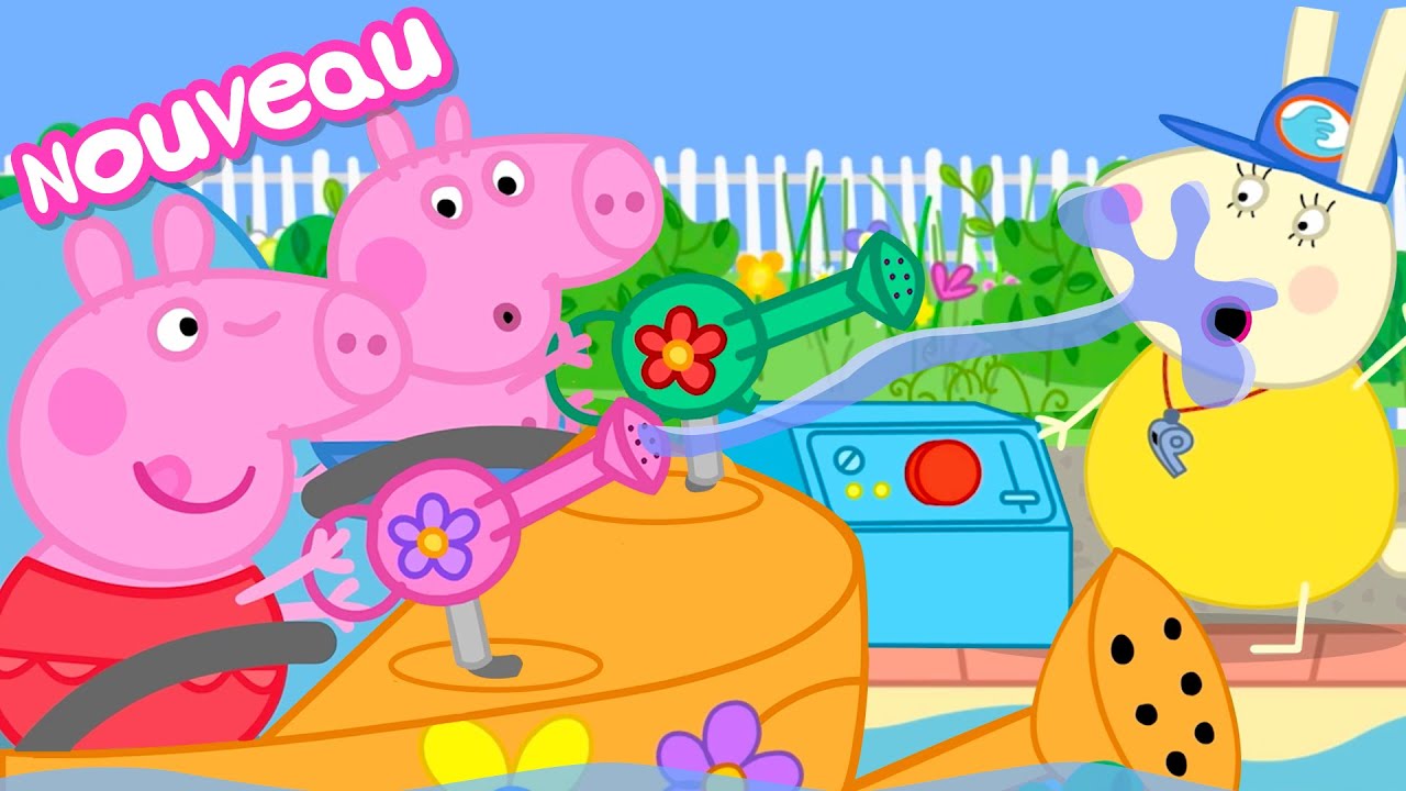 Les histoires de Peppa Pig | Manège Aquatique Super Soaker | Épisodes ...