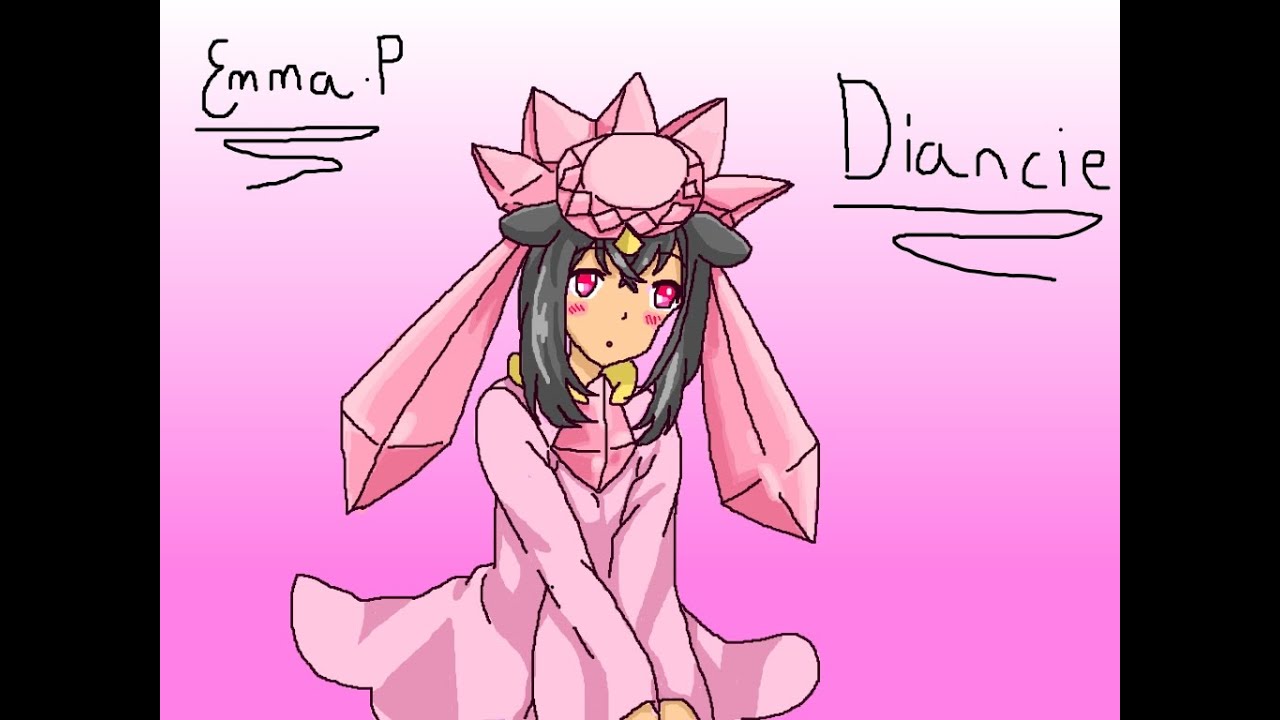 Drawing Diancie as a Human (Part Two) - YouTube