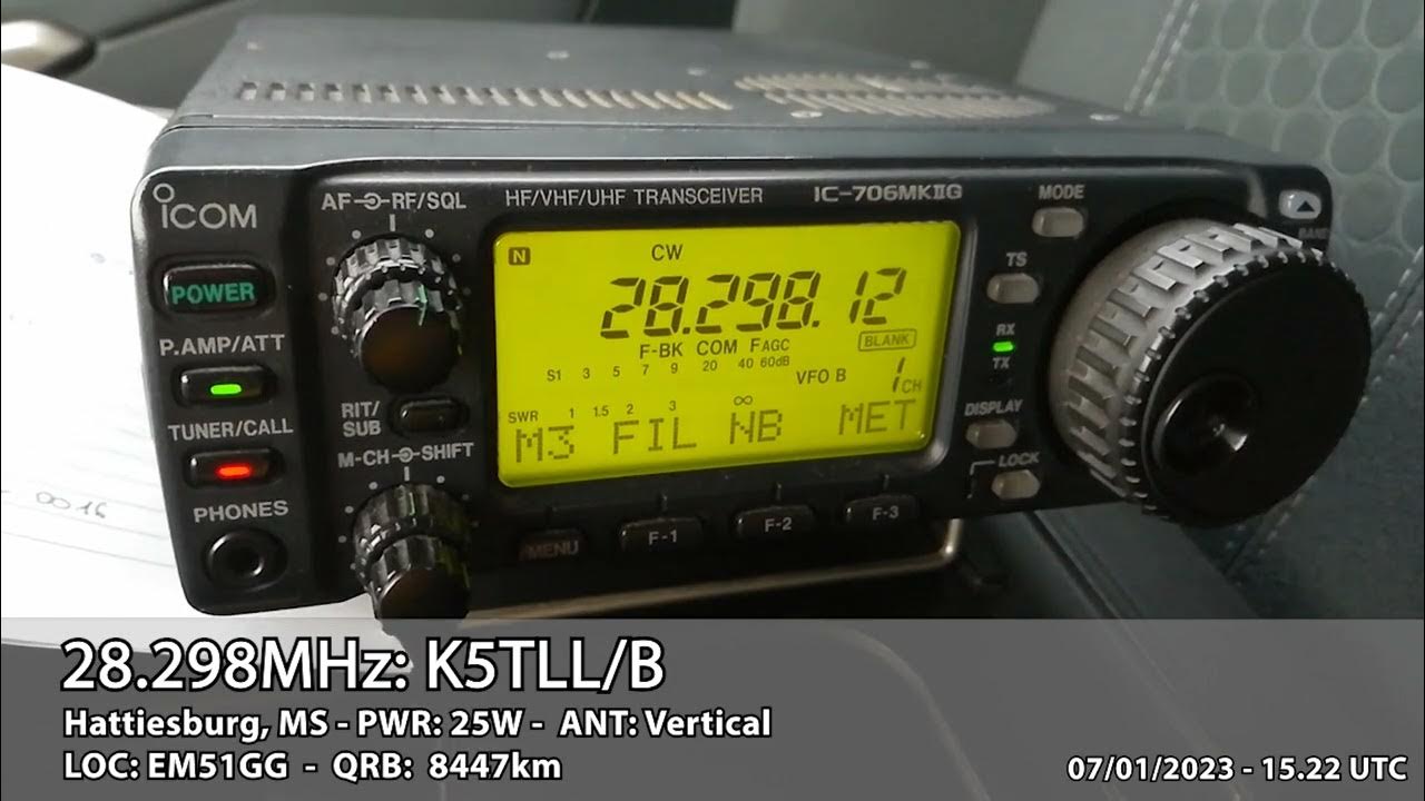 [HF] Some US 28MHz amateur radio beacon received during portable ...