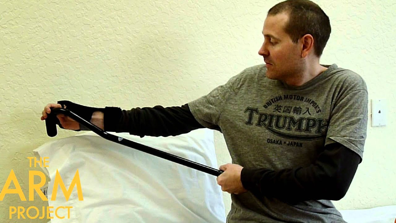 Cane Side Arm Stretch - YouTube