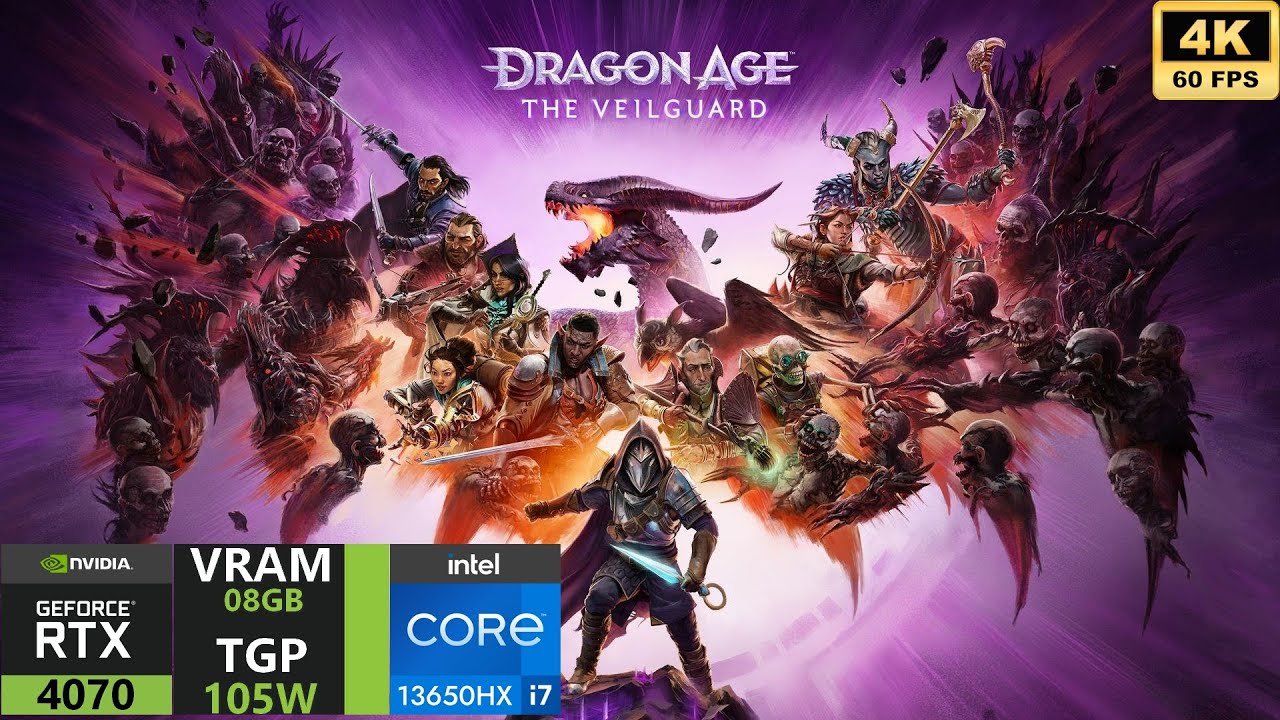 RTX 4070 Mobile 105W Dragon Age The Veilguard : MSI Katana 15 B13V ...
