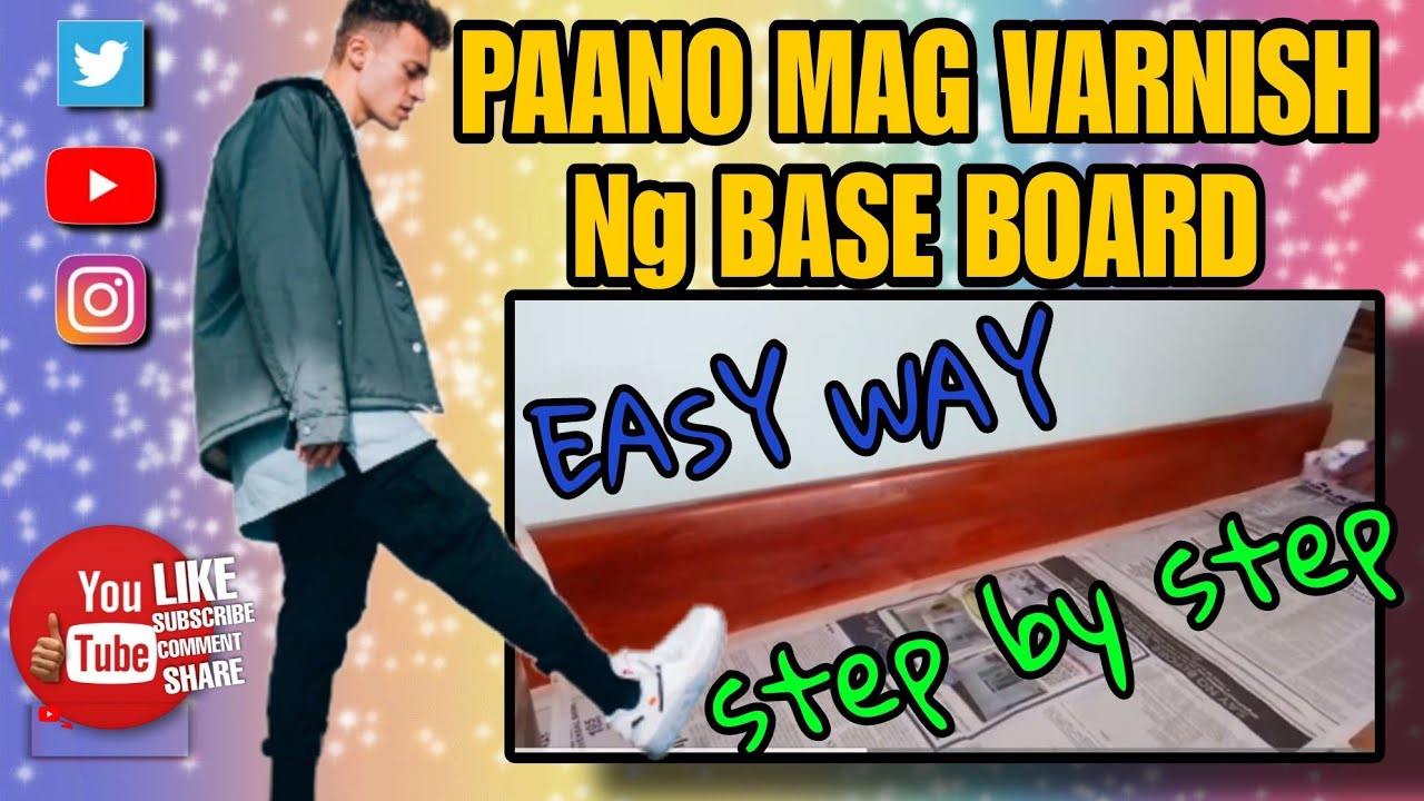 paano mag varnish ng baseboard || Baseboard Varnish || Video Tutorial ...