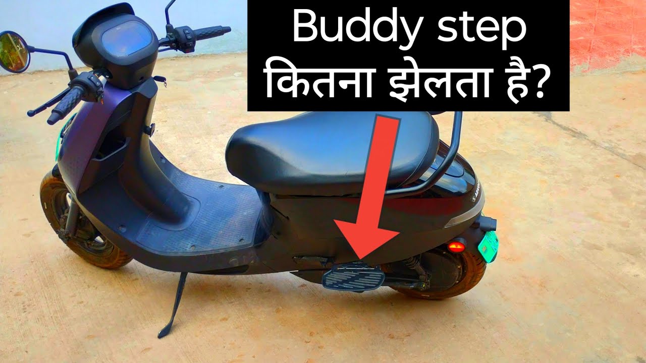 Ola S1x buddy step load video | Ladies foot rest review of Ola | Ola ...