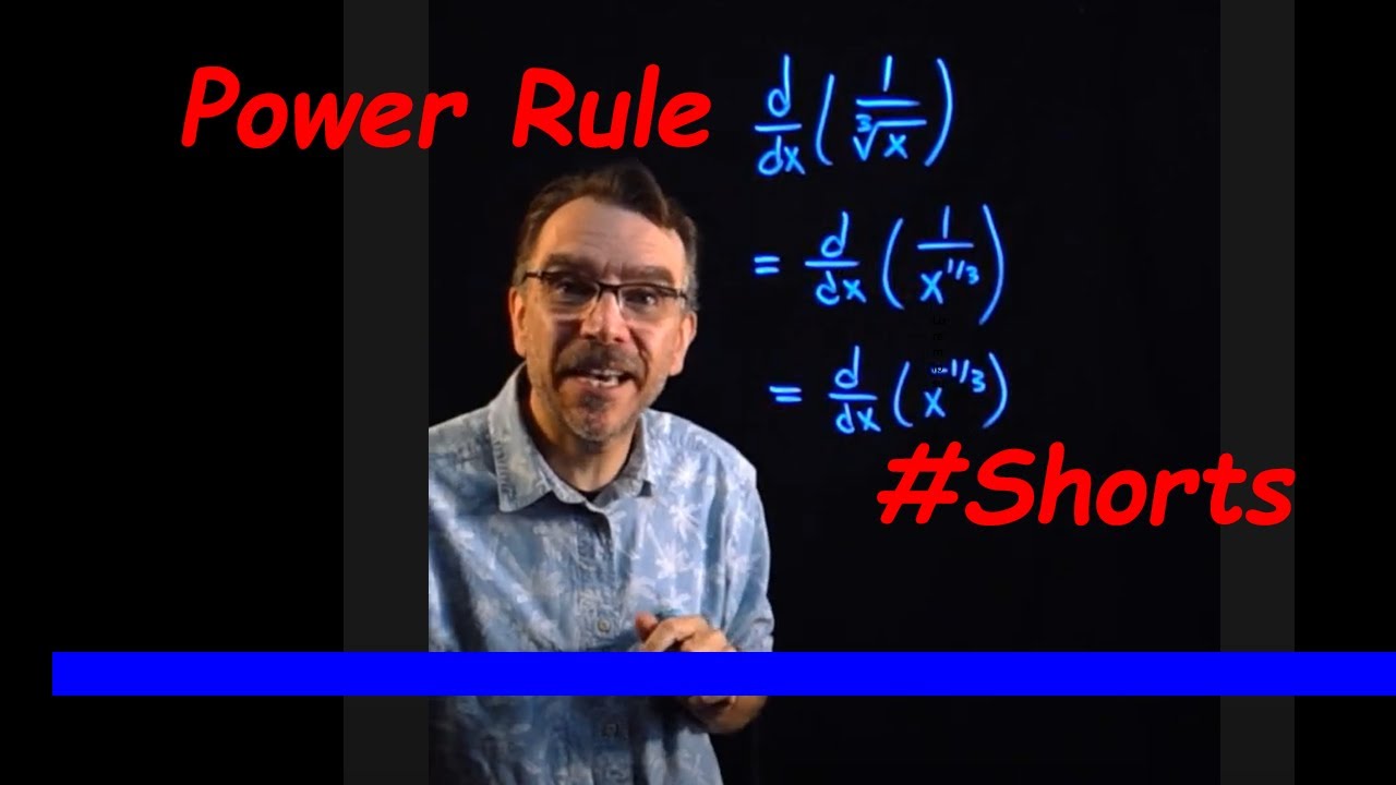Derivative of Fraction with Cube Root using the Power Rule #Shorts ...