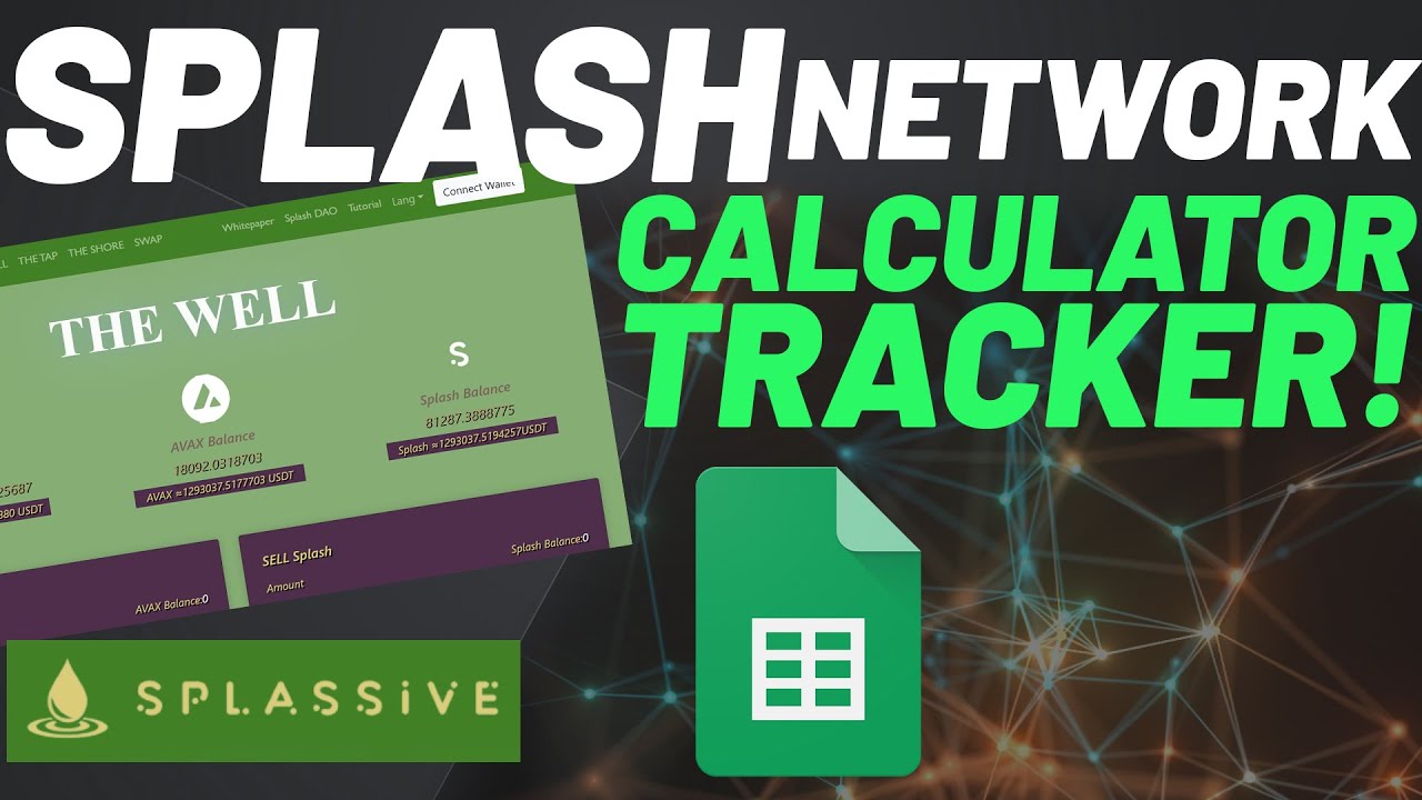 SPLASH NETWORK Calculator Tracker! Track All Your Rewards! Tutorial ...
