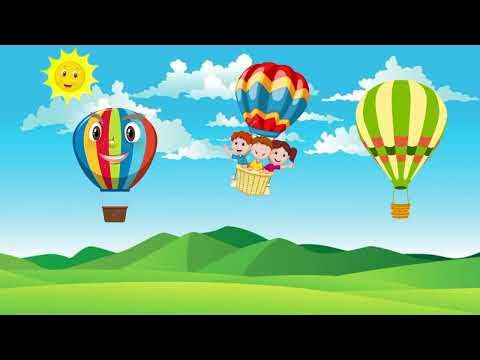 Hot Air Balloon Rhyme | Nursery Rhymes For Children's | Education With ...