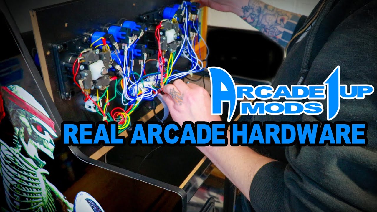 arcade1up mods! 🕹️ il joysticks & buttons, backlit coin doors, speaker ...
