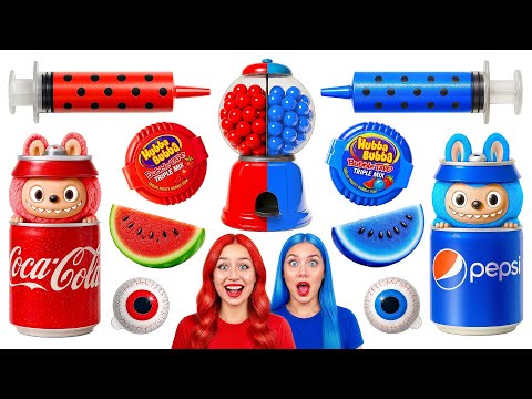 Kirmizi ve Mavi Renk Kapişmasi | Yemek Savaşı Bubba DO Challenge