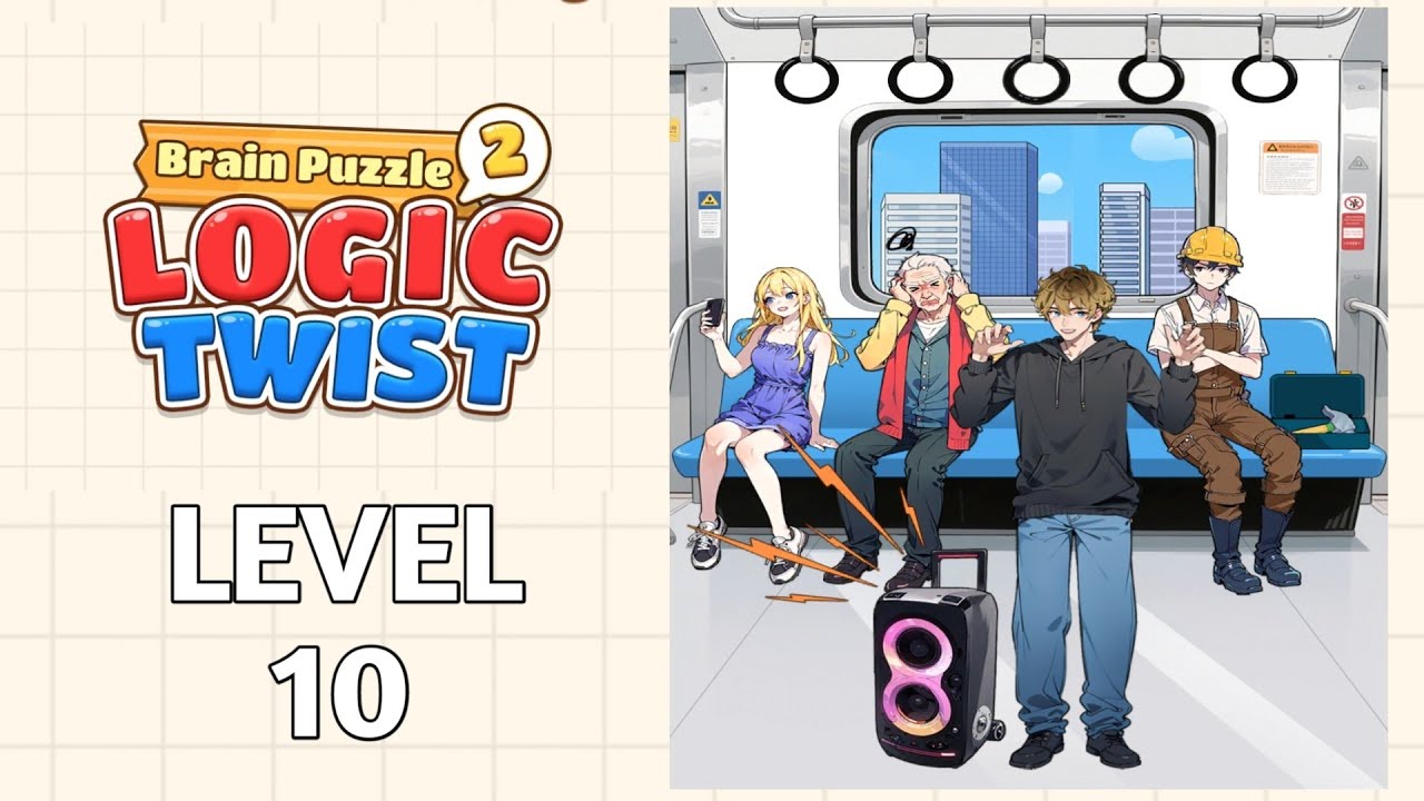 Brain Puzzle 2 Logic Twist Level 10 |Subway Misconduct| Walkthrough ...
