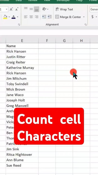 Count cell character | excel interview | Len functions #excelworld #excelformula #exceltech # ...