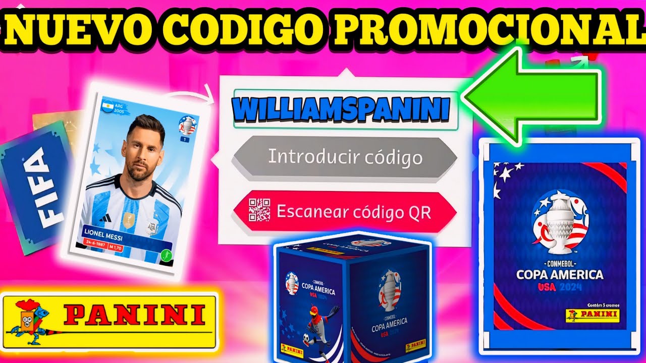 NUEVO CODIGO PROMOCIONAL #1 en ALBUM PANINI VIRTUAL COPA AMERICA 2024 ...