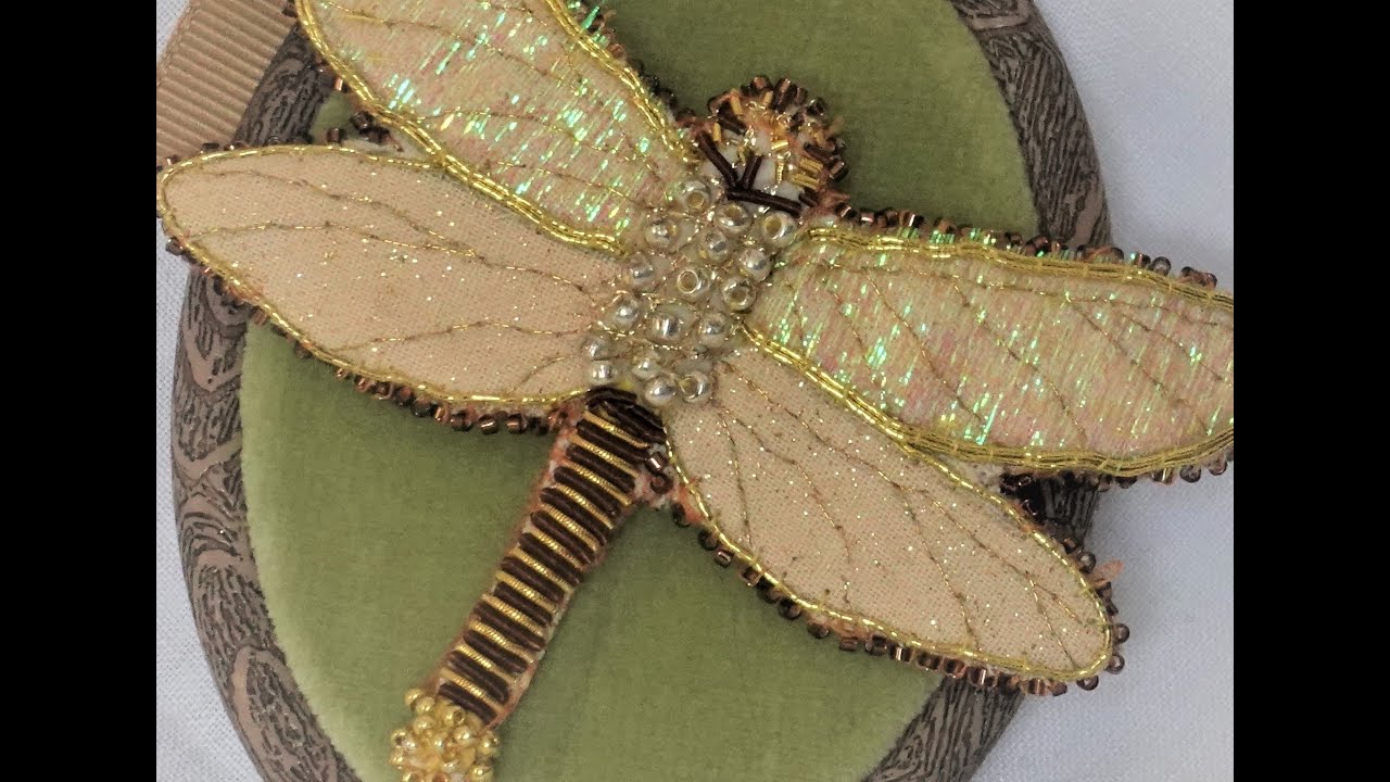 Goldwork Dragonfly Kit - YouTube