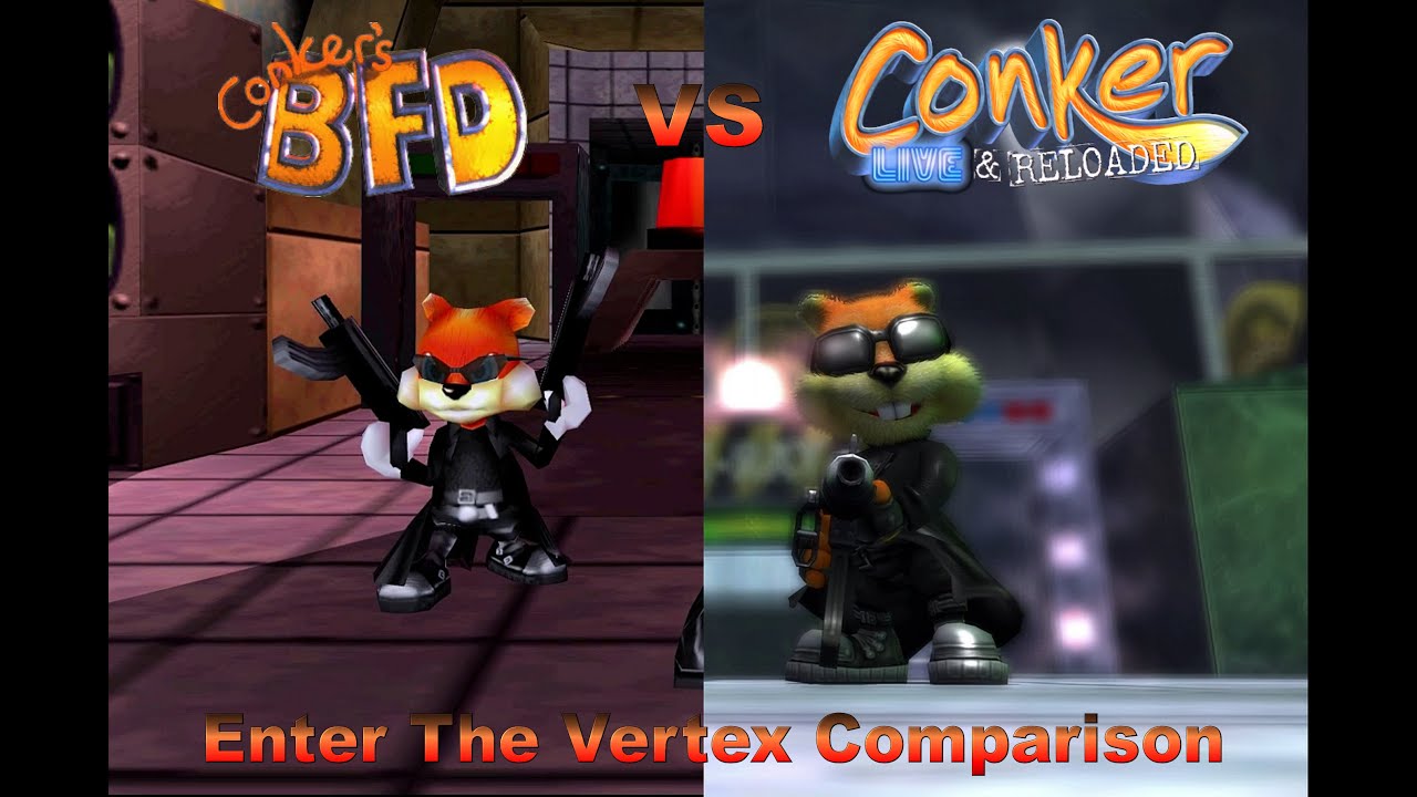 Conker's Bad Fur Day Vs Conker Live & Reloaded - Enter the Vertex ...