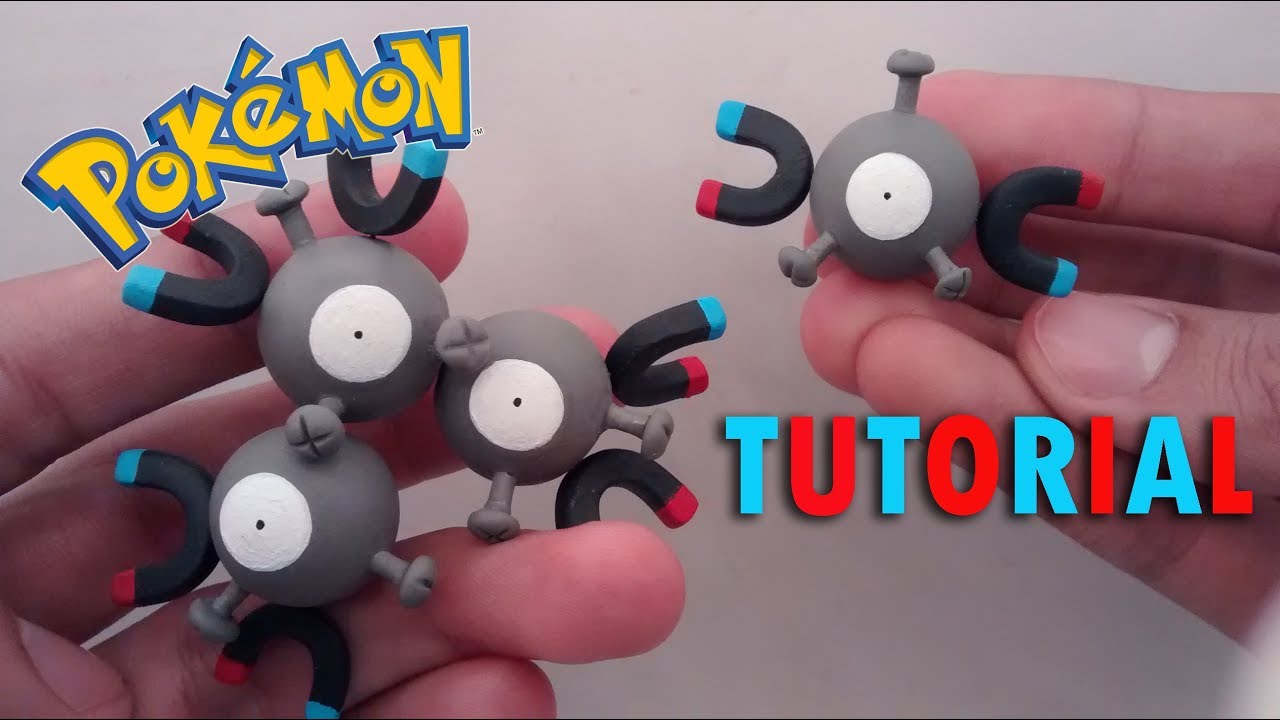 How to make Pokemon Magneton and Magnemite Polymer Clay Tutorial ...