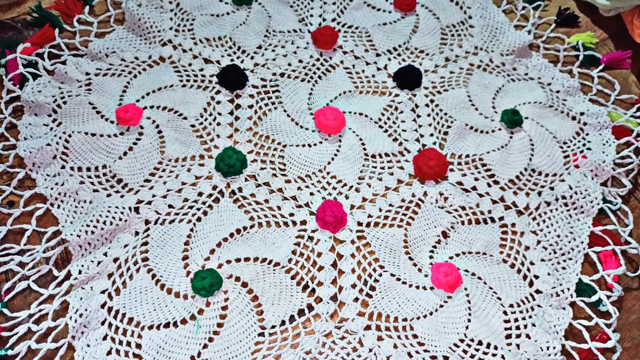 Thalposh Crochet Rumal Design | Thalposh Design | Thalposh | Crochet ...