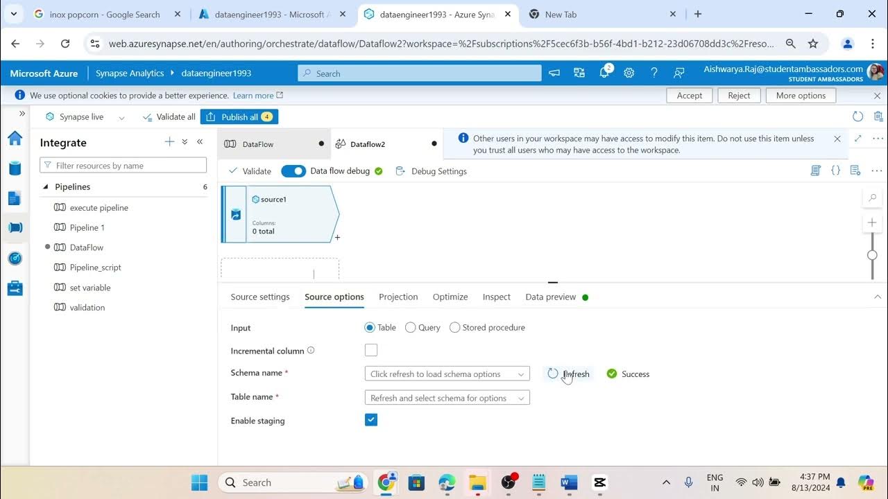 Synapse/Azure Data Factory Data Flow Source Inline - YouTube
