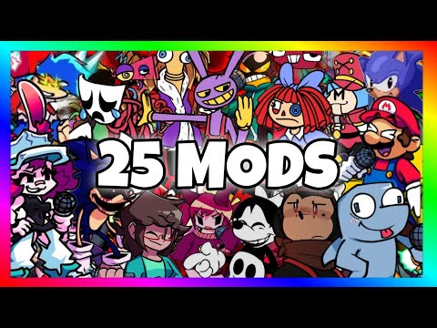 🔥25 MODS FOR FNF MOBILE AND PC (Vslice)