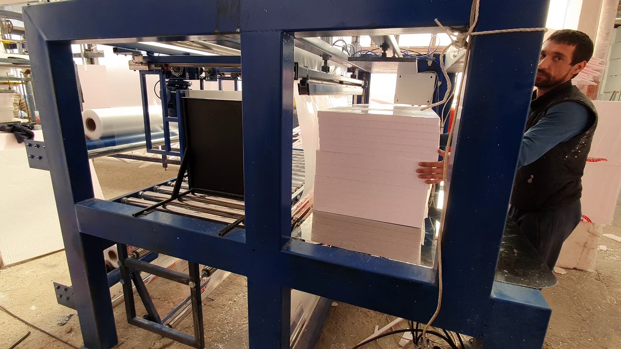 EPS sheet packaging machine - YouTube