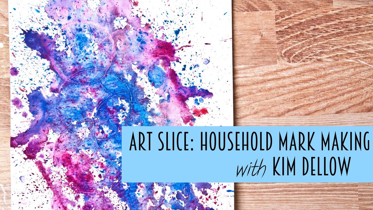 Art Slice: Mark Making With Household Objects - YouTube