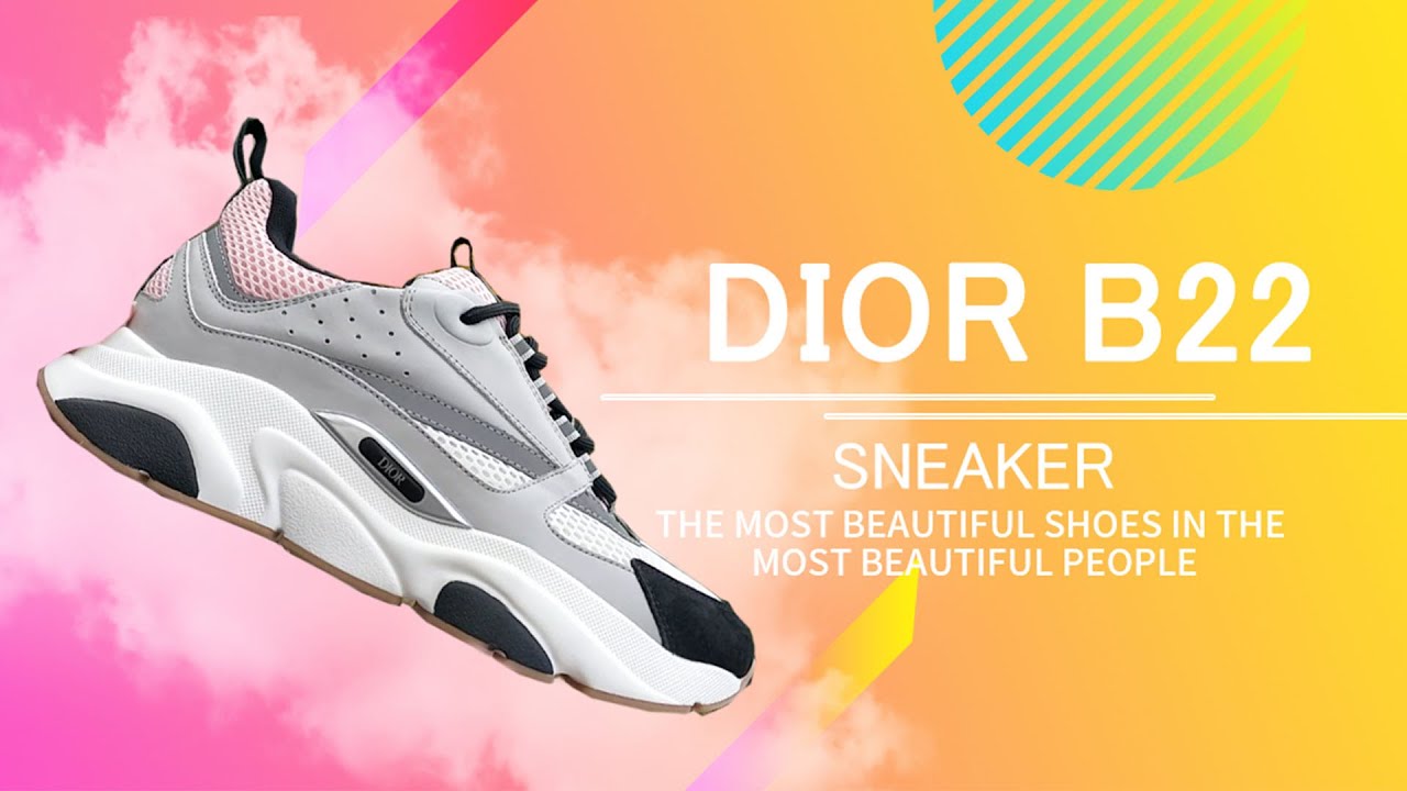 2022 Mens Pink Dior B22 Unboxing & Detailed On foot | UA Sneaker Review ...
