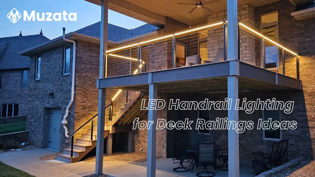 LED Handrail Lighting for Deck Railings Ideas | Muzata railing system ...