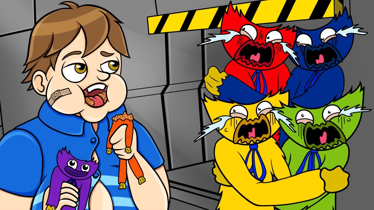 Fat Gregory Delicious Kissy Missy and Huggy Wuggy | Five Night's Security Breach at Freddy's ...