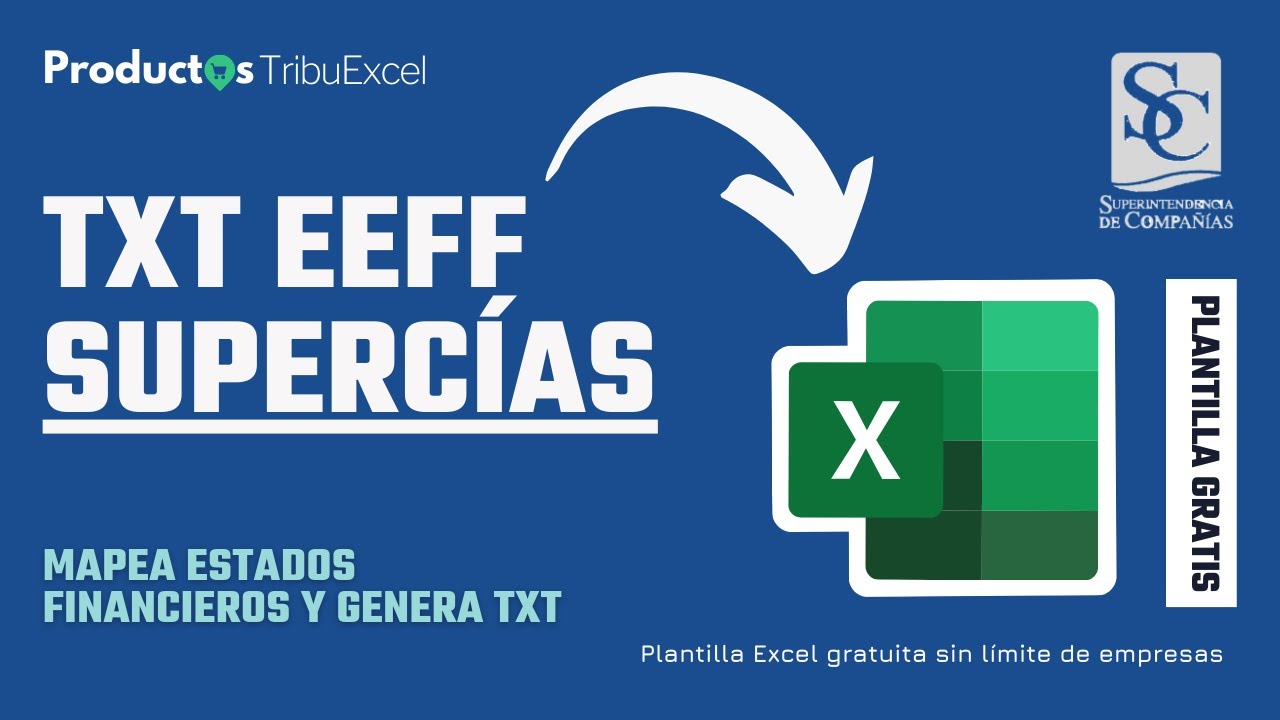 Plantilla Excel Mapeo + TXT De Estados Financieros SuperCías - YouTube