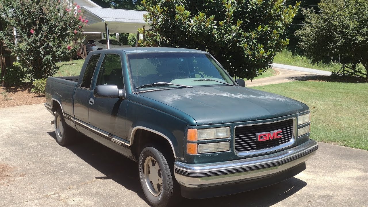 1996 GMC Sierra C1500 walkaround and startup - YouTube