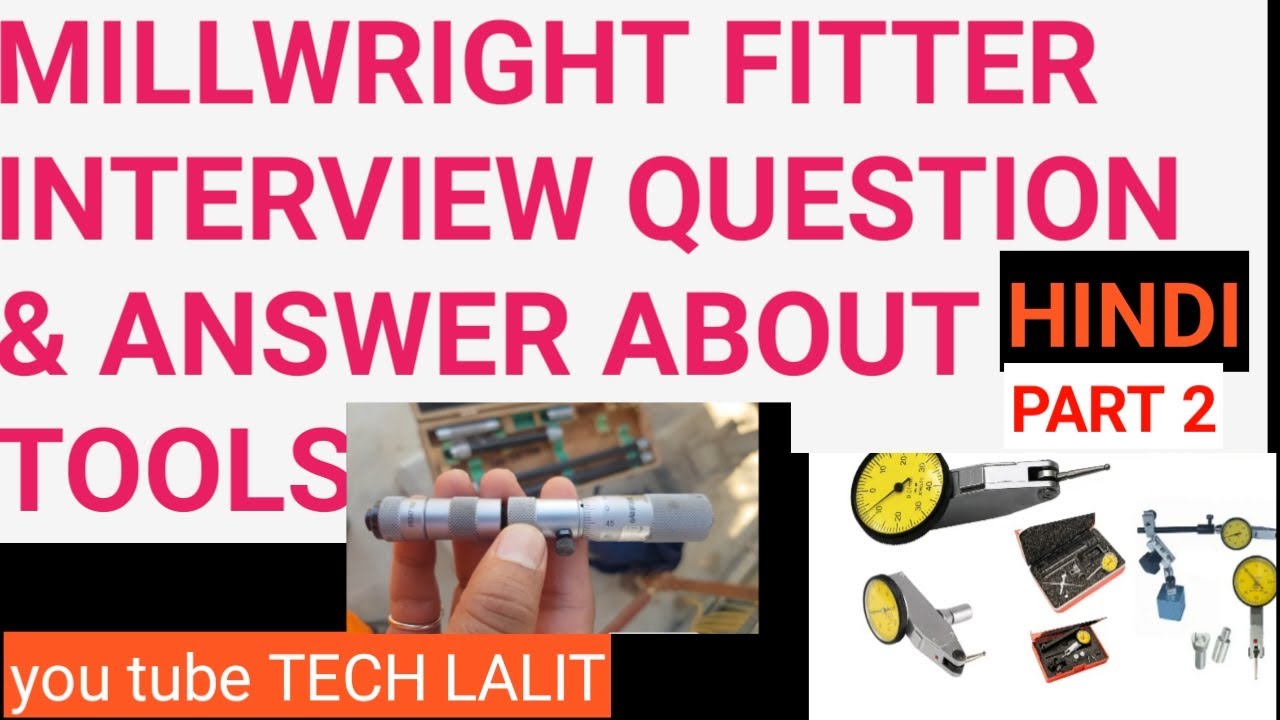 #Millwright fitter interview questions in Hindi || Part 2 || Millwright ...