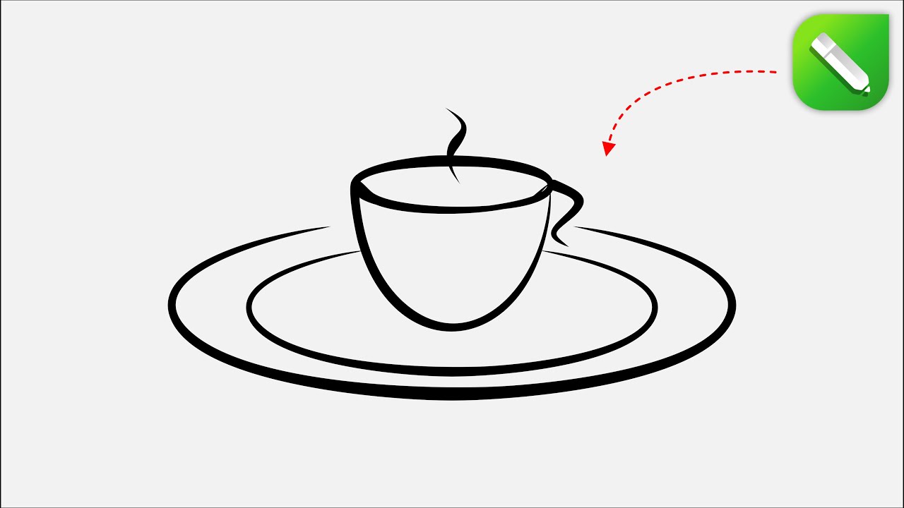 Coffee Cup Logo Designing in Corel Draw - YouTube