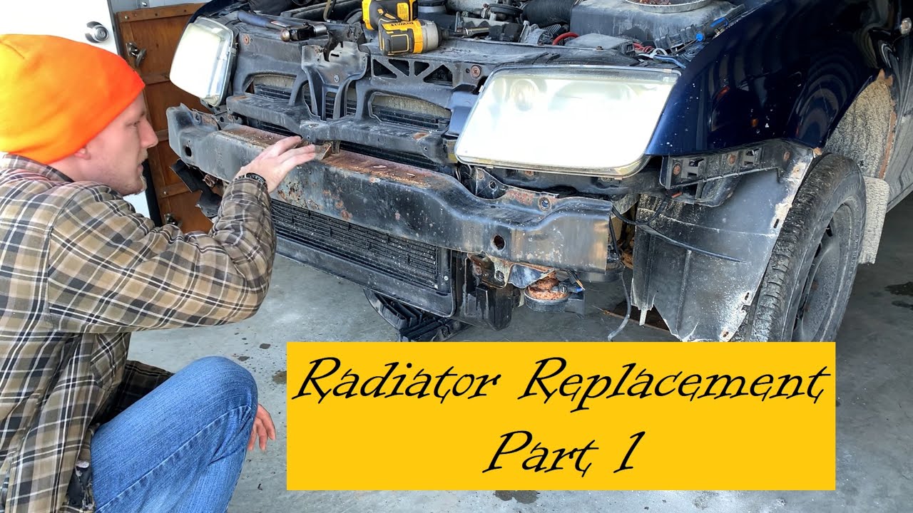 Mk. 4 Volkswagen Jetta TDI Radiator Replacement Part 1 - YouTube