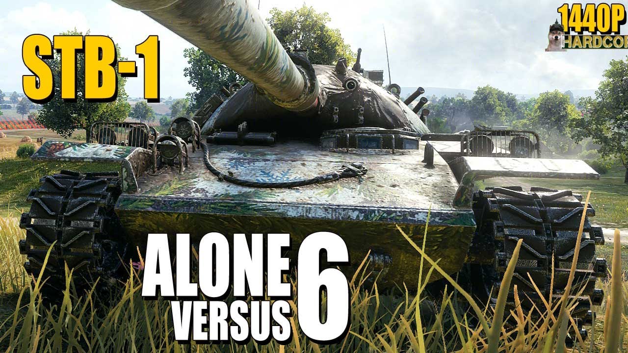 STB-1: 1v6 in a tier X only battle - World of Tanks - YouTube