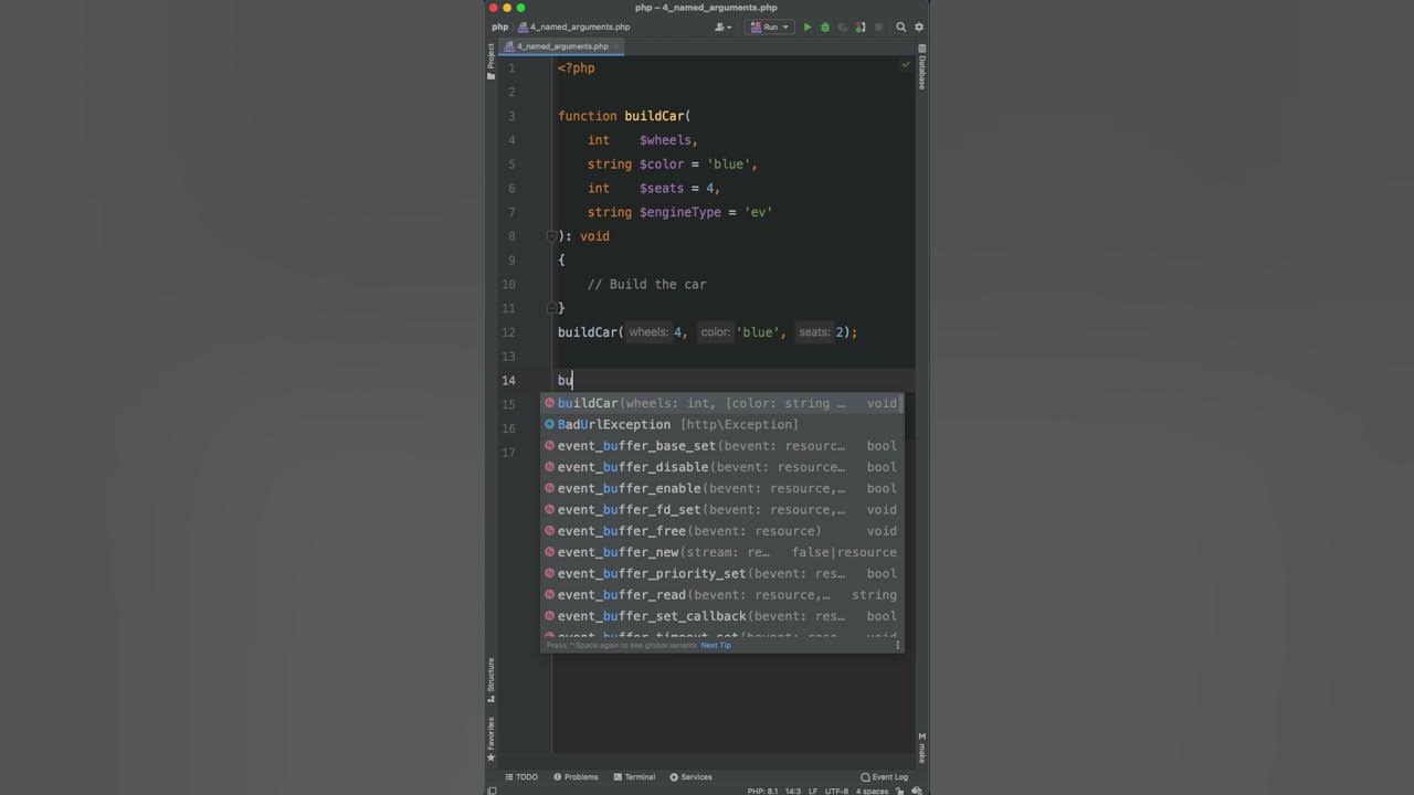 PHP 8 Named Arguments - YouTube