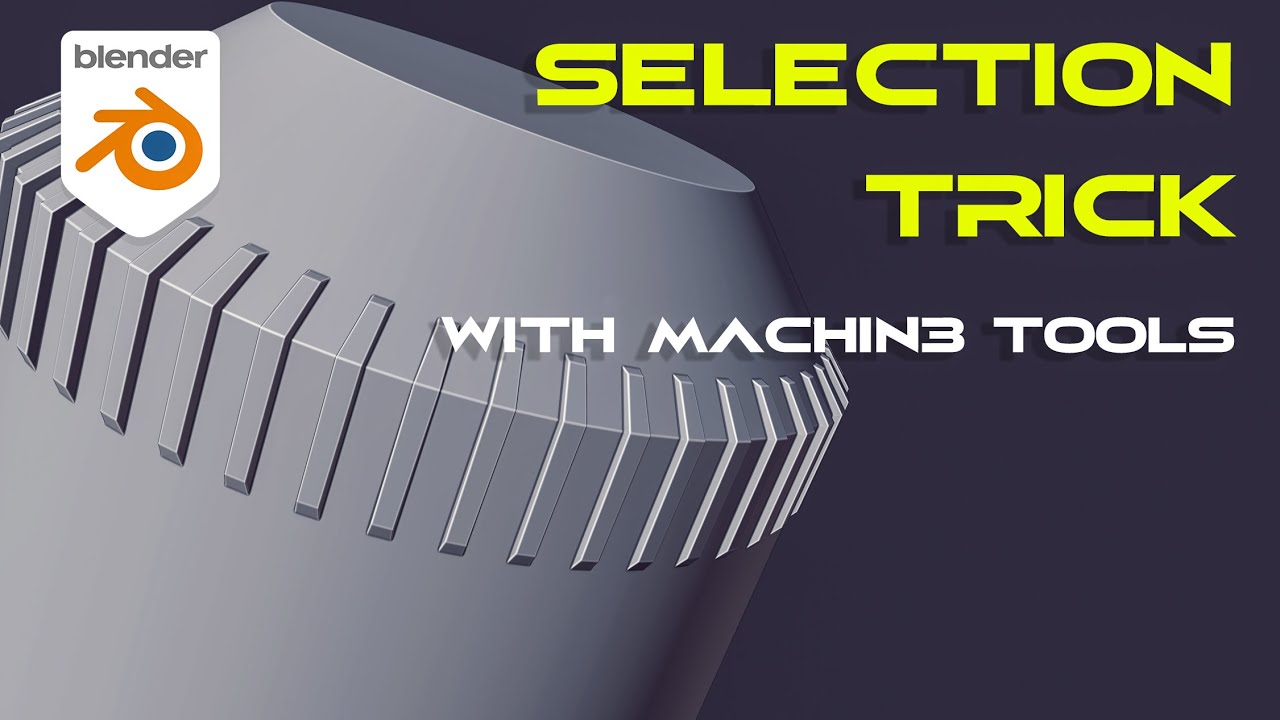 Selection TRICK in Blender 2.92 with Machin3 Tools - YouTube
