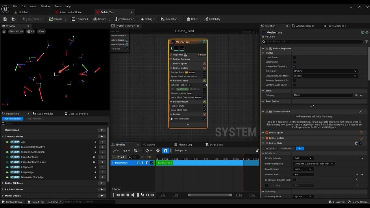 NIAGARA Behavior Sample 002 Mesh Arrays - YouTube